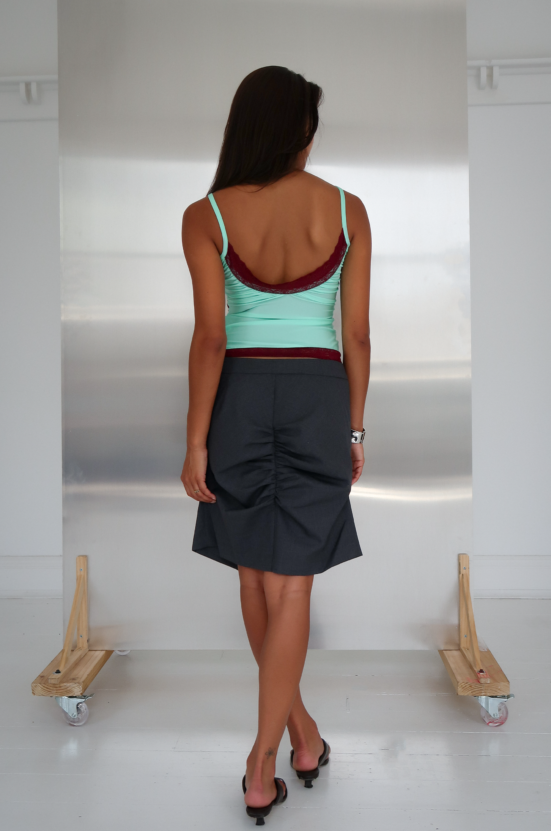 Flora Lace Cami - Dahlia Mint – Mode Mischief Studios