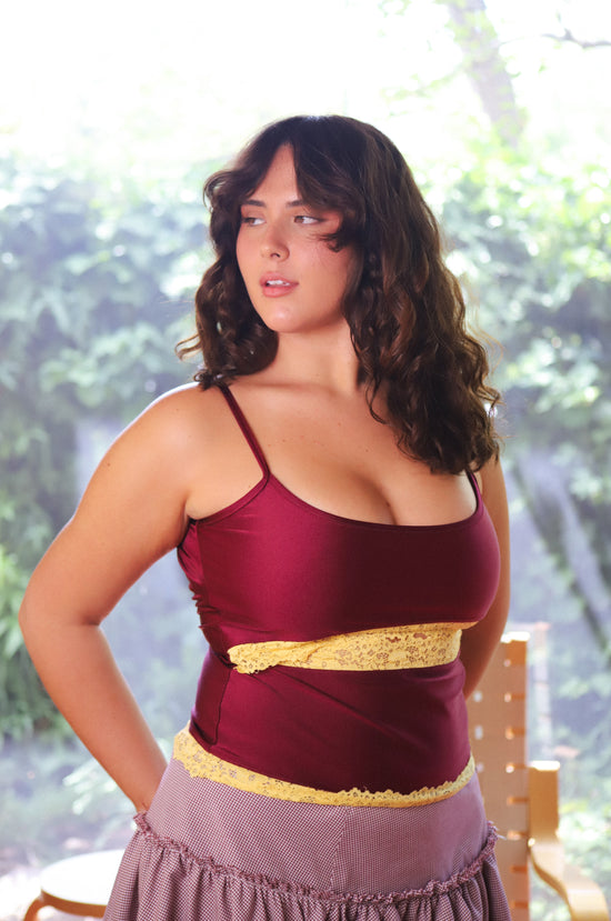 Flora Lace Cami - Marigold – Mode Mischief Studios